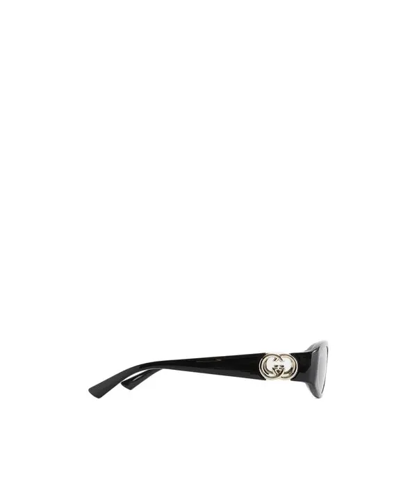 Gucci Oval Frame Sunglasses - Black