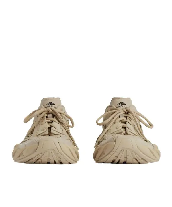 Balenciaga Monday" Lace-up Sneakers - Beige
