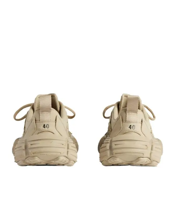 Balenciaga Monday" Lace-up Sneakers - Beige