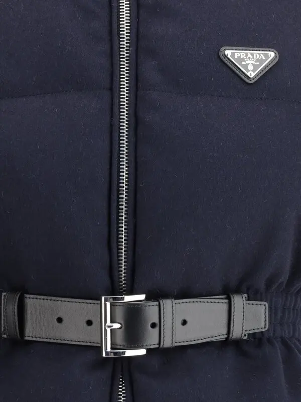 Prada Padded Triangle-logo Gilet