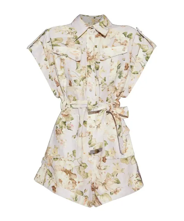 Zimmermann Acacia Playsuit - White