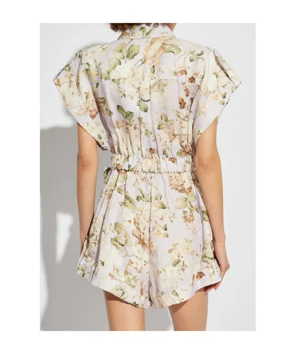 Zimmermann Acacia Playsuit - White