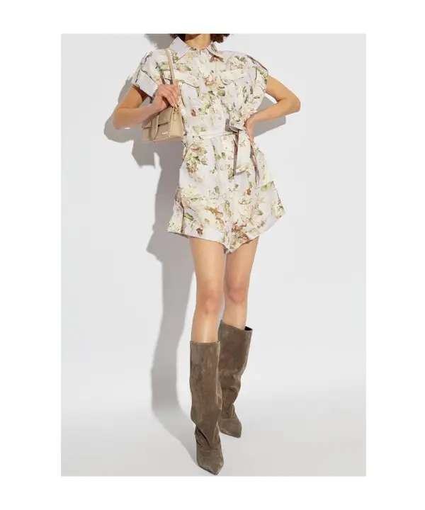 Zimmermann Acacia Playsuit - White