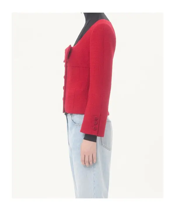 Valentino Garavani Bow Detail Button-up Jacket