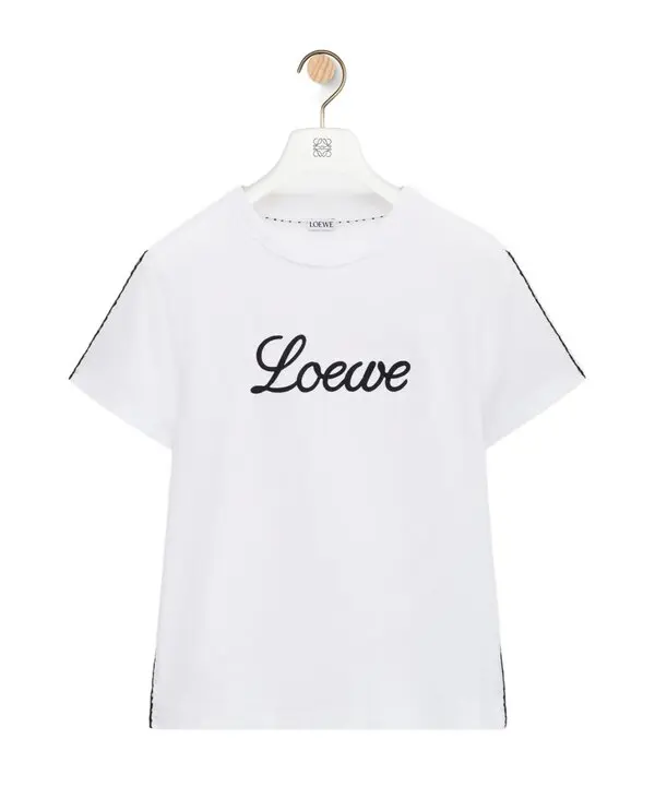 Loewe Logo Detail Crewneck T-shirt - White