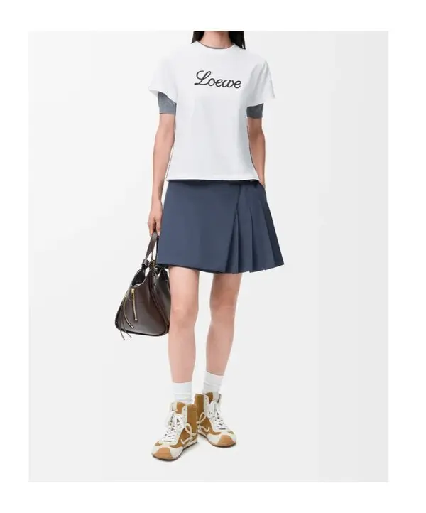 Loewe Logo Detail Crewneck T-shirt - White