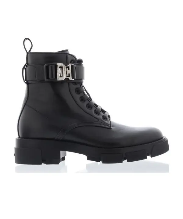 Givenchy Round Toe Lace Up Ankle Boots