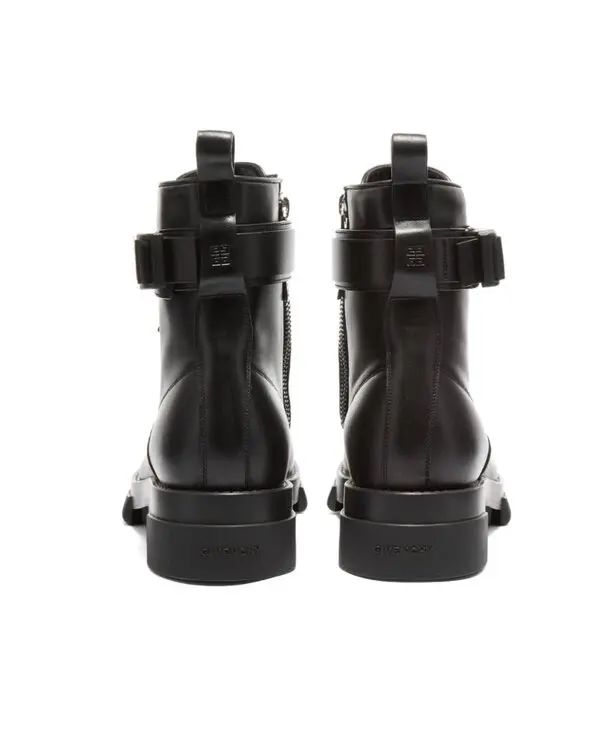 Givenchy Round Toe Lace Up Ankle Boots