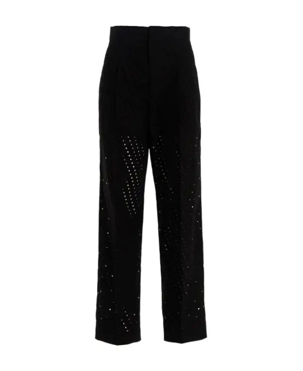 NUDE High-waisted Cutout Trousers