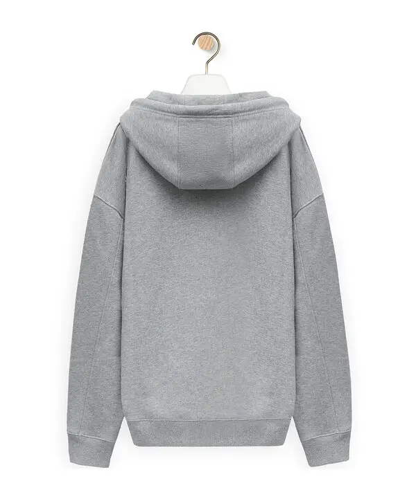 Loewe Long-sleeved Drawstring Hoodie - Grey