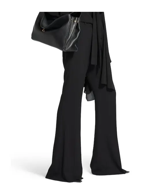 Balenciaga Flared-leg Trousers - Black