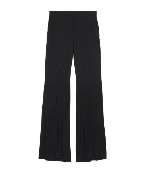 Balenciaga Flared-leg Trousers - Black