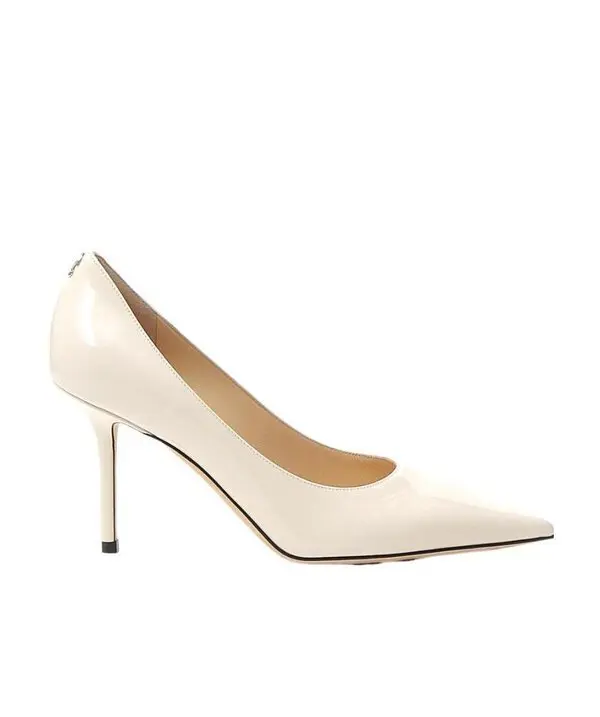 JIMMY CHOO Love 85 Pointed Toe Pumps - White