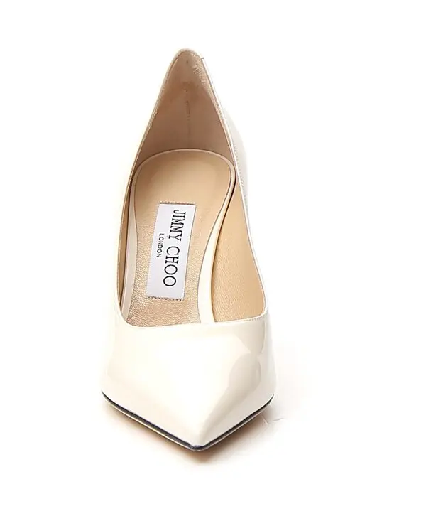 JIMMY CHOO Love 85 Pointed Toe Pumps - White