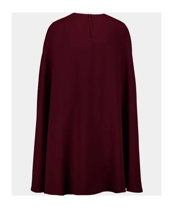 Valentino Garavani Cape With Round Collar And Zipper Opening