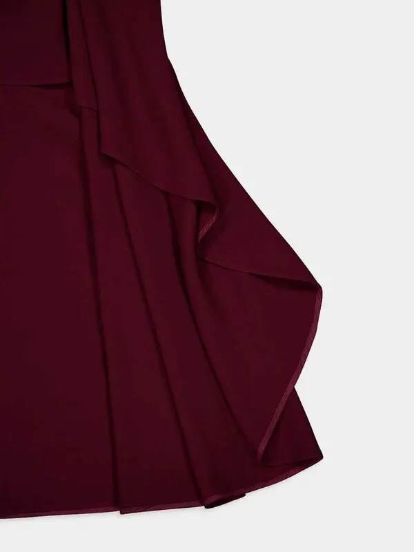 Valentino Garavani Cape With Round Collar And Zipper Opening