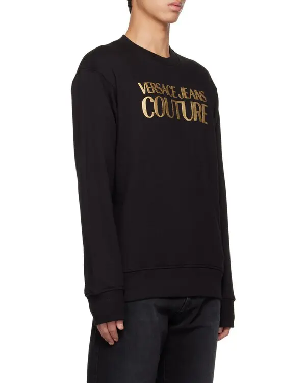 Versace Logo Print Crewneck Sweatshirt