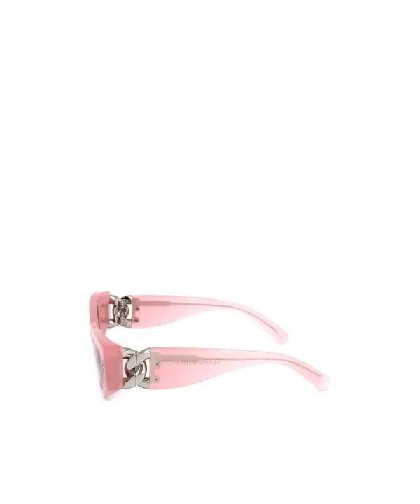 Stella McCartney Geometric Full Rim Sunglasses - Pink