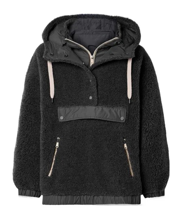 Brunello Cucinelli Textured Fleece Hooded Jacket
