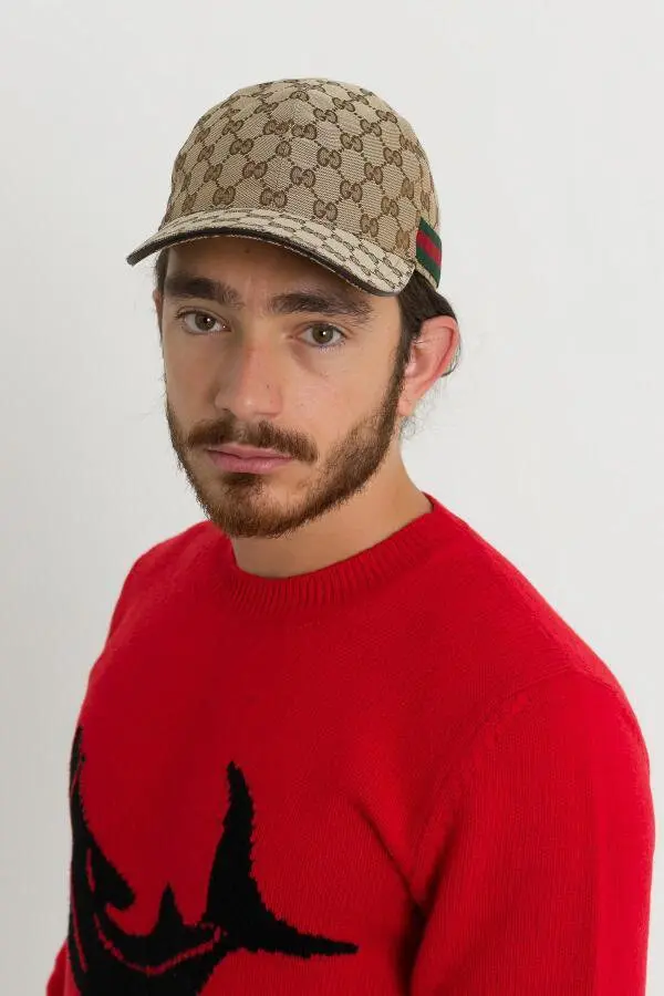 Gucci Gg Monogram Baseball Cap - Brown