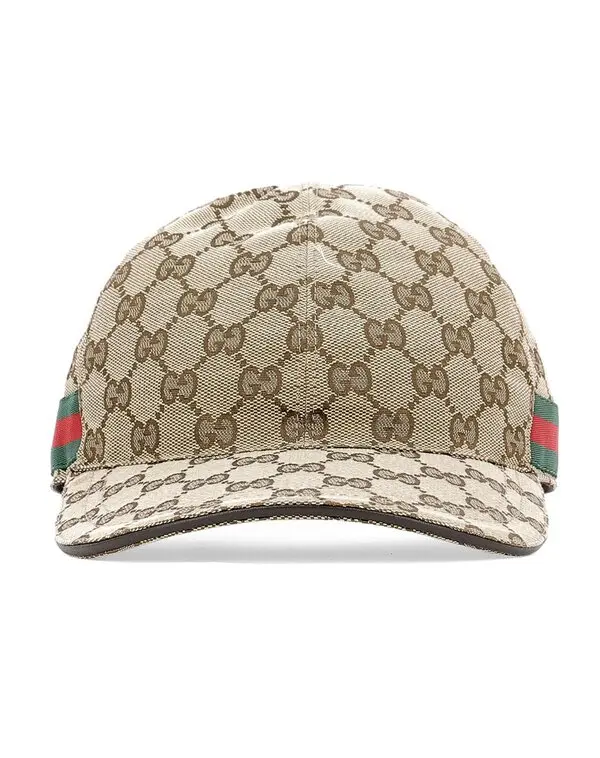 Gucci Gg Monogram Baseball Cap - Brown