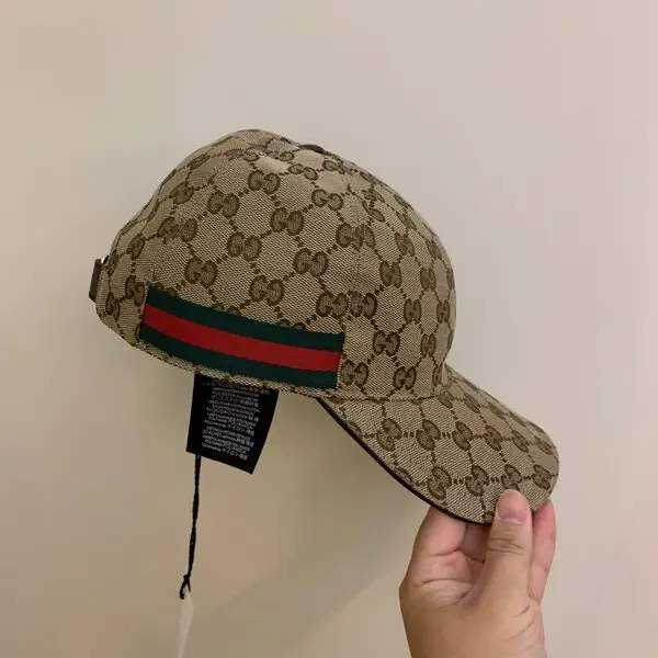 Gucci Gg Monogram Baseball Cap - Brown
