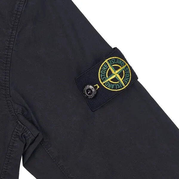 Stone Island Long-sleeved Zip-up Jacket With Logo Detail