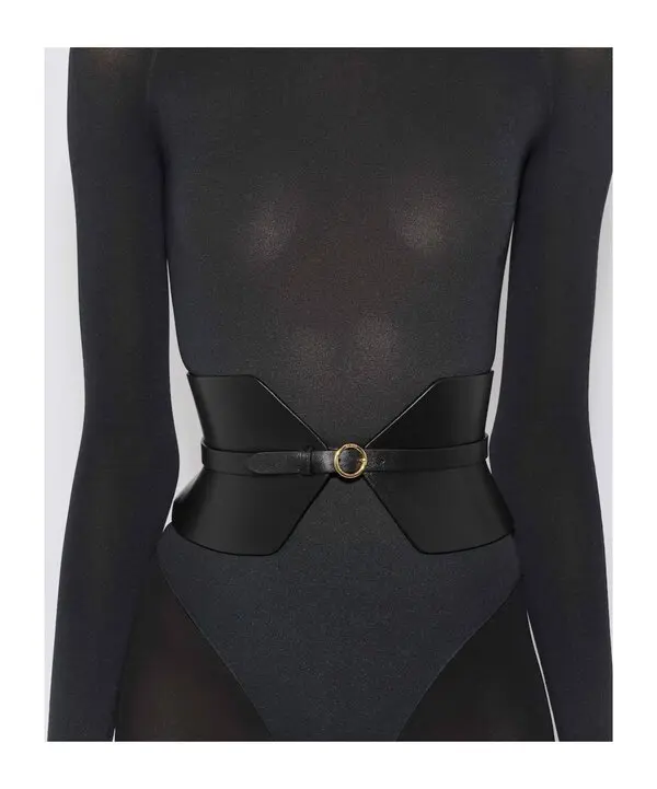 Alaïa Double Bustier Belt - Black