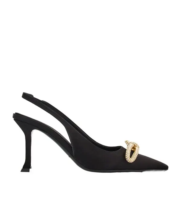 FERRAGAMO Embellished Slingback High-heeled Sandals