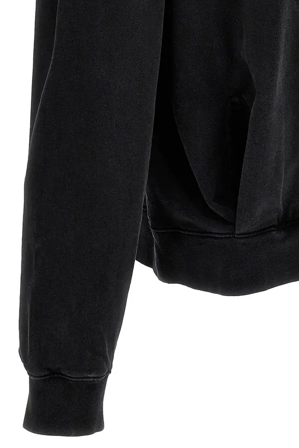 Martine Rose Long-sleeved Hooded Sweatshirt With Lettered Logo