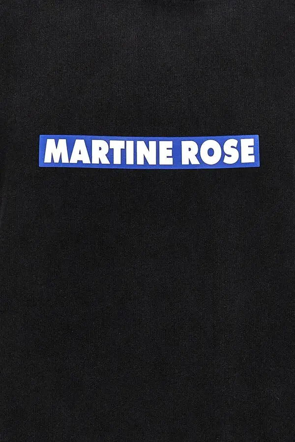Martine Rose Long-sleeved Hooded Sweatshirt With Lettered Logo