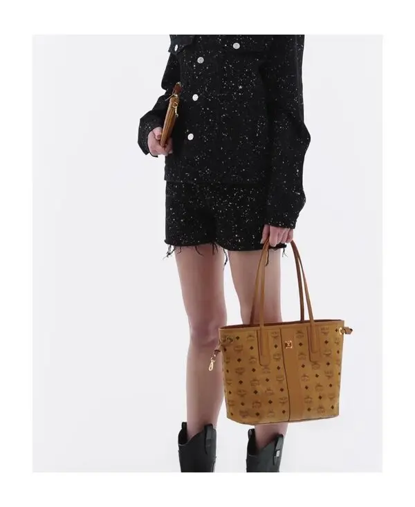 Mcm Liz Classic Visetos Tote Bag