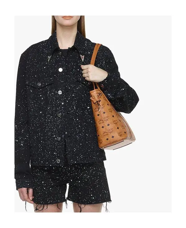 Mcm Liz Classic Visetos Tote Bag