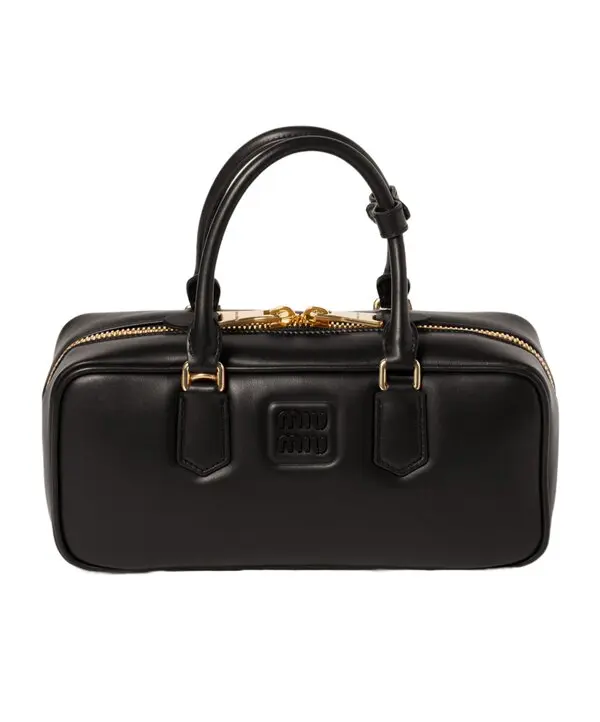Miu Miu Arcadie Leather Top Handle Bag
