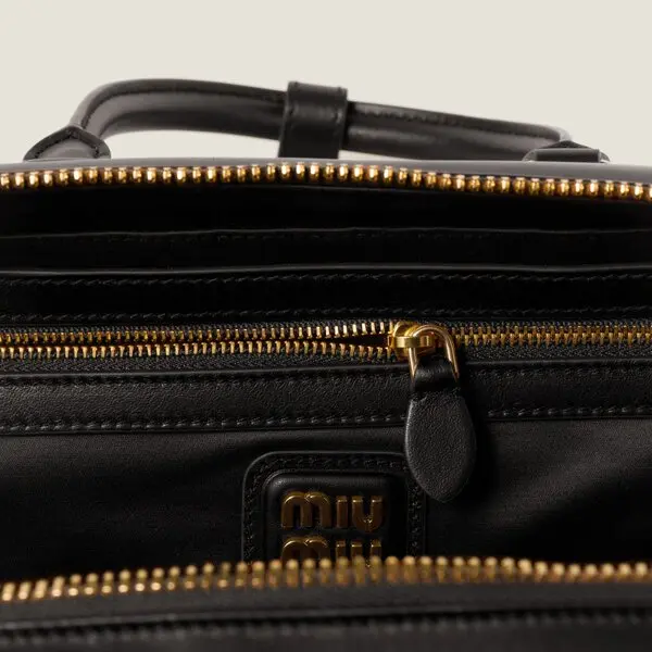 Miu Miu Arcadie Leather Top Handle Bag