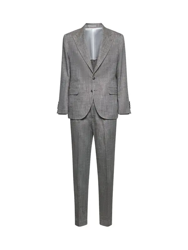 Brunello Cucinelli Two-piece Tailored Suit - Brown
