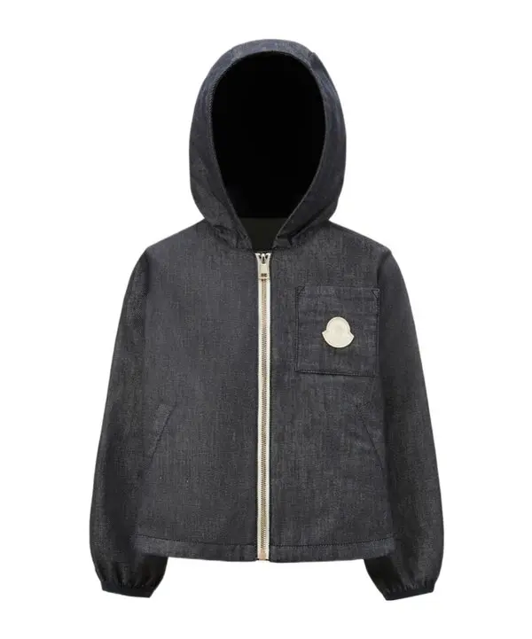 Moncler Direna Hooded Denim Jacket