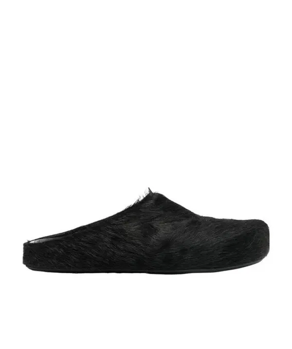 Marni Fussbett Slip-on Flat Mules - Black