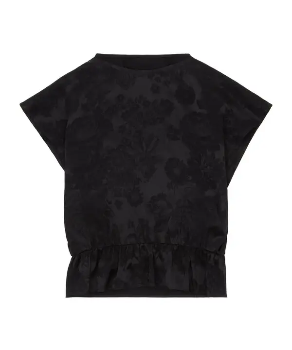 MAISON MARGIELA Floral Brocade Peplum Blouse