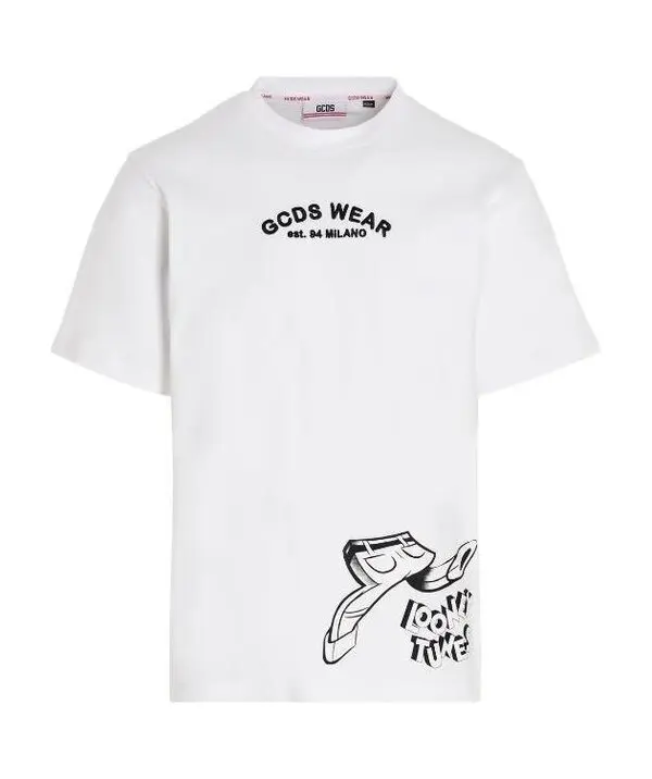 Gcds Looney Tunes Logo-print T-shirt