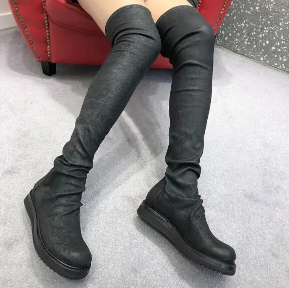 Rick Owens Stretch Over-the-knee Boots