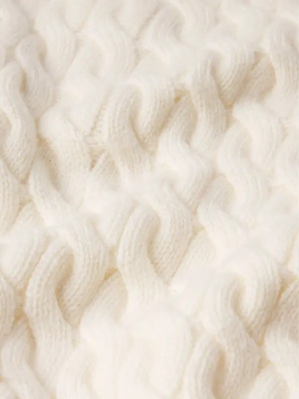 FRAME Cable Knit Polo Vest