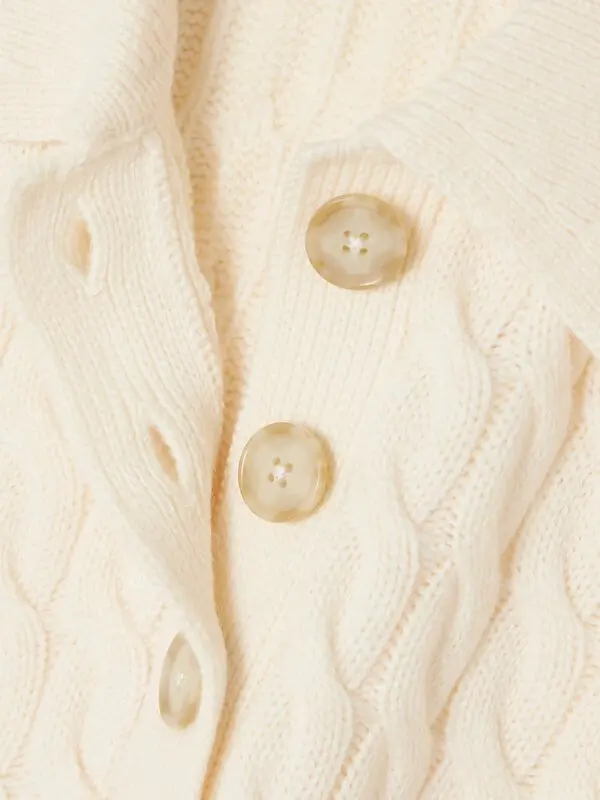 FRAME Cable Knit Polo Vest