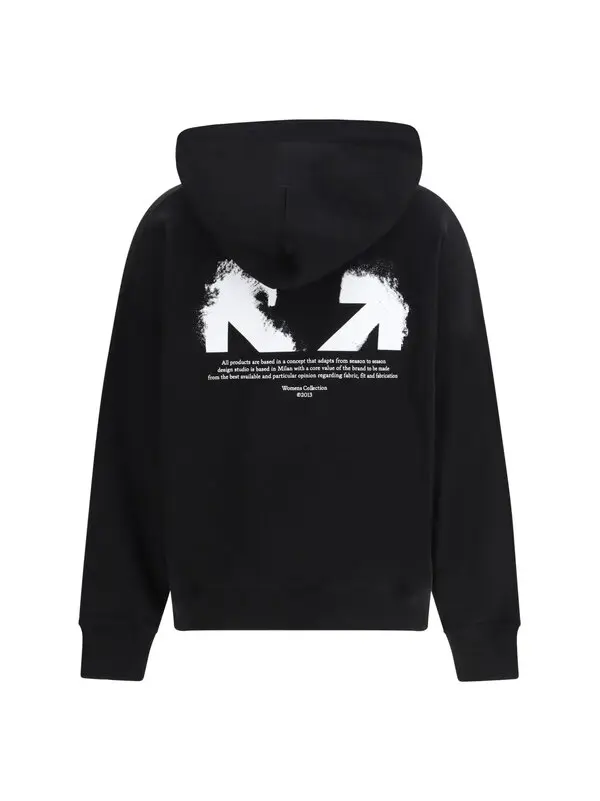 Off-White Oversized Arrow Skate Drawstring Hoodie