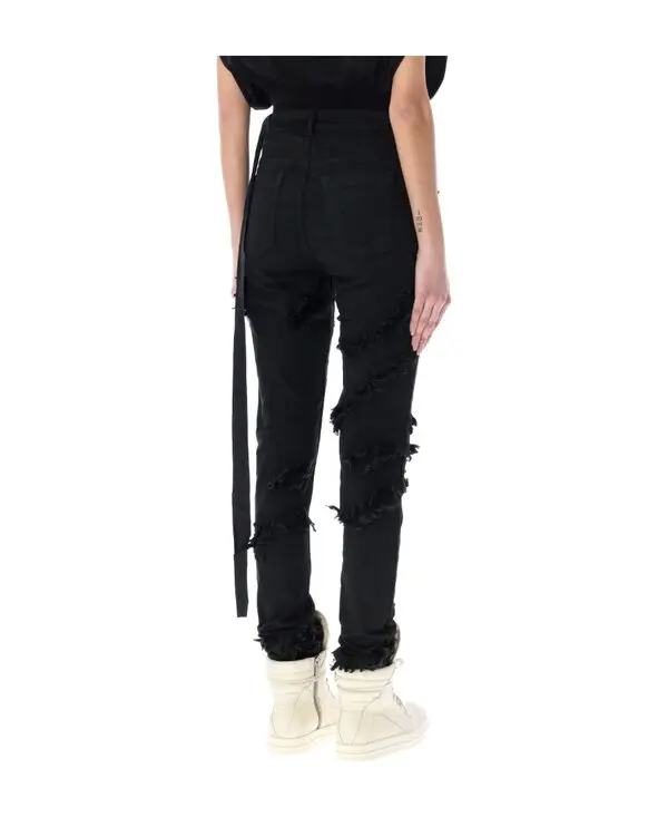 Rick Owens Detroit Distressed Denim Jeans