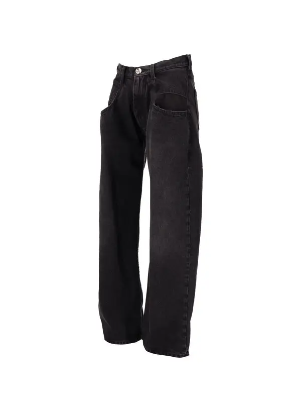 MAISON MARGIELA Relaxed Fit Straight Jeans With Large Pockets