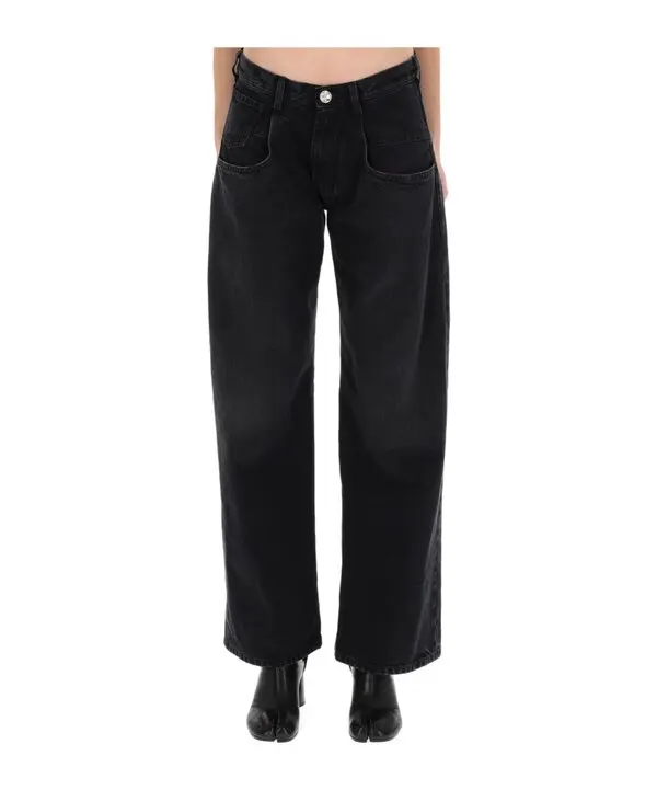 MAISON MARGIELA Relaxed Fit Straight Jeans With Large Pockets