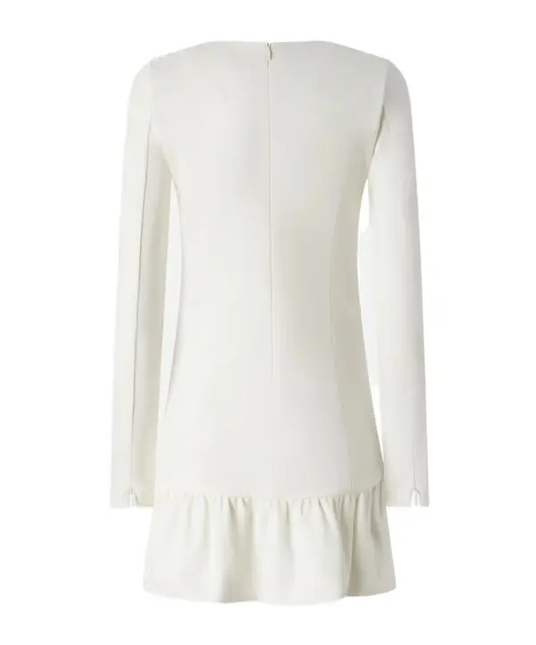 Pinko Square-neck Mini Dress With Ruffled Hem