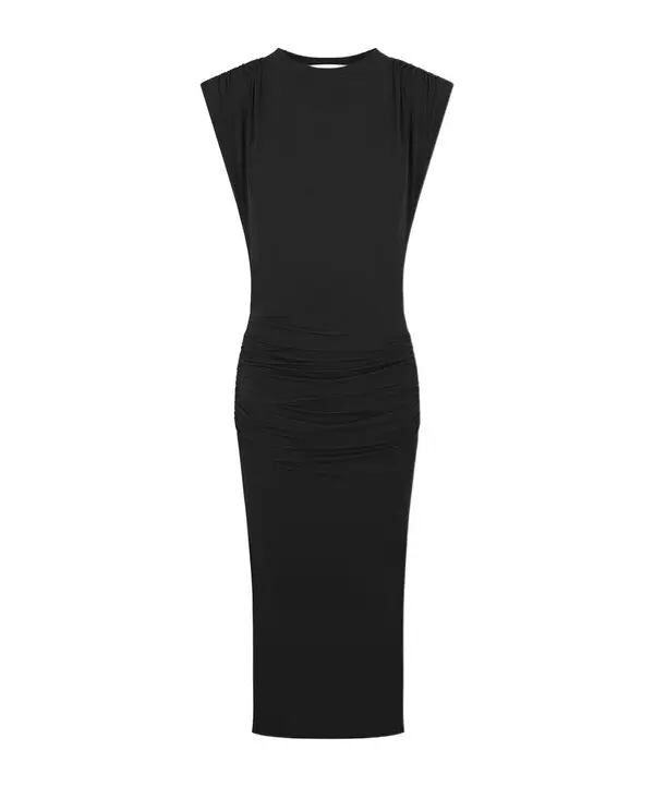 Isabel Marant Étoile Draped Midi Dress - Black