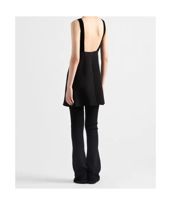 Prada Bow Detailed Cady Mini Dress